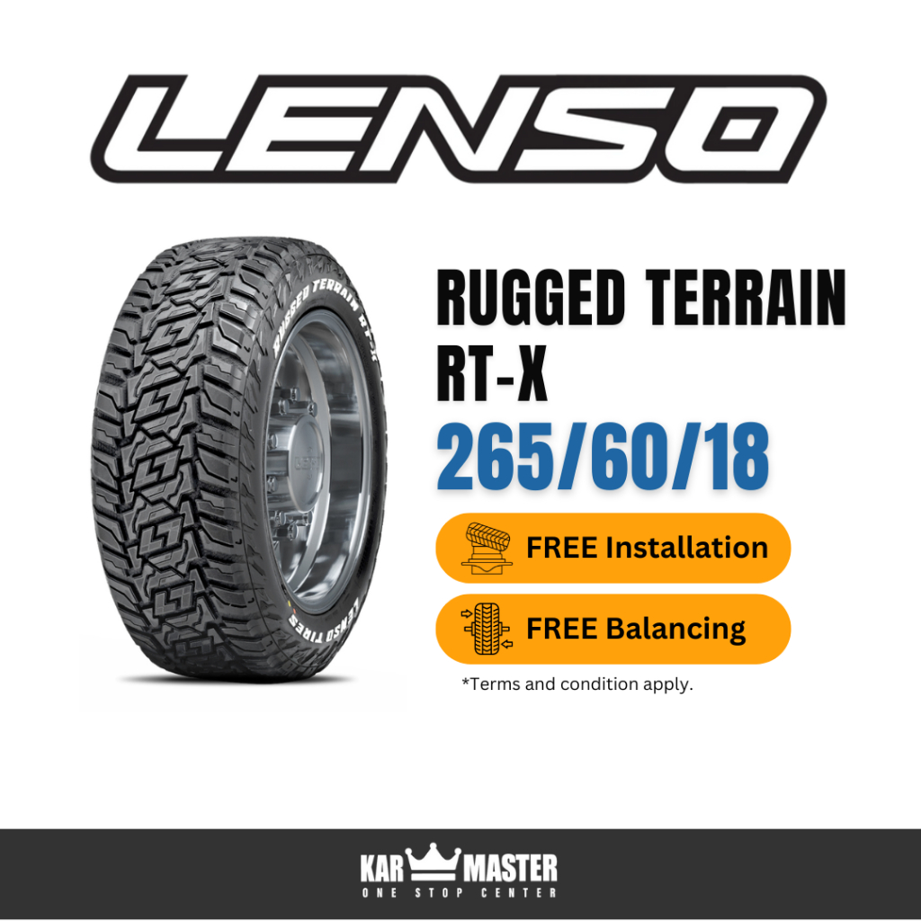 265/60/18 Lenso RT-X (With Installation) | Shopee Malaysia