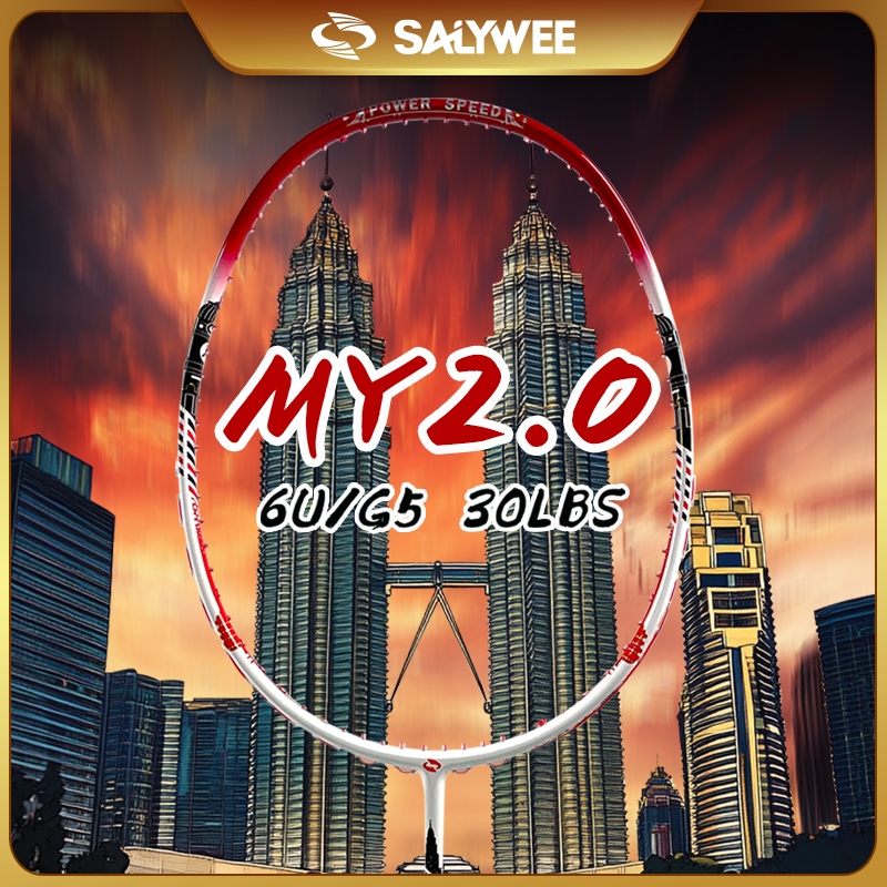 SALYWEE MY 2.0 Malaysian special racket Twin Towers 6U 52g Max 30LBS ...