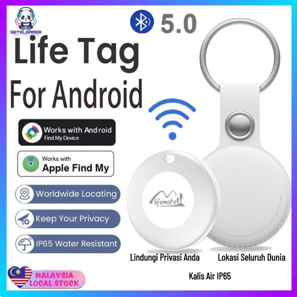 SetelGamer GPS Tag Android Global IOS Tracker Penjejek GPS Bluetooth ...