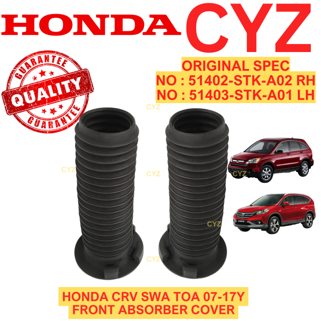 (1 PAIR) FRONT Absorber Cover Honda CRV SWA TOA 07-17Y (HONDA THAILAND) 51403-STK-A01 51402-STK ...