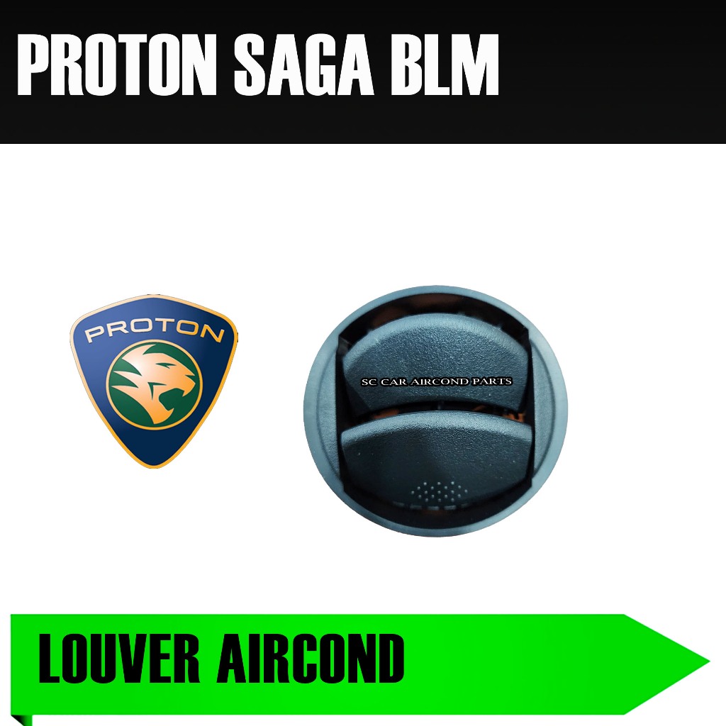 PROTON SAGA BLM BLACK LOUVER (CAR AC) AIRCOND OUTLET VENT HITAM ...