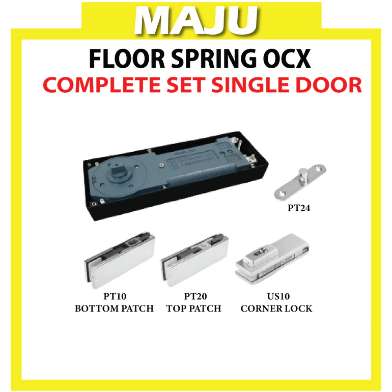 OCX Floor Spring Completed Set Single Door | Pemegang lantai 地弹簧 ...