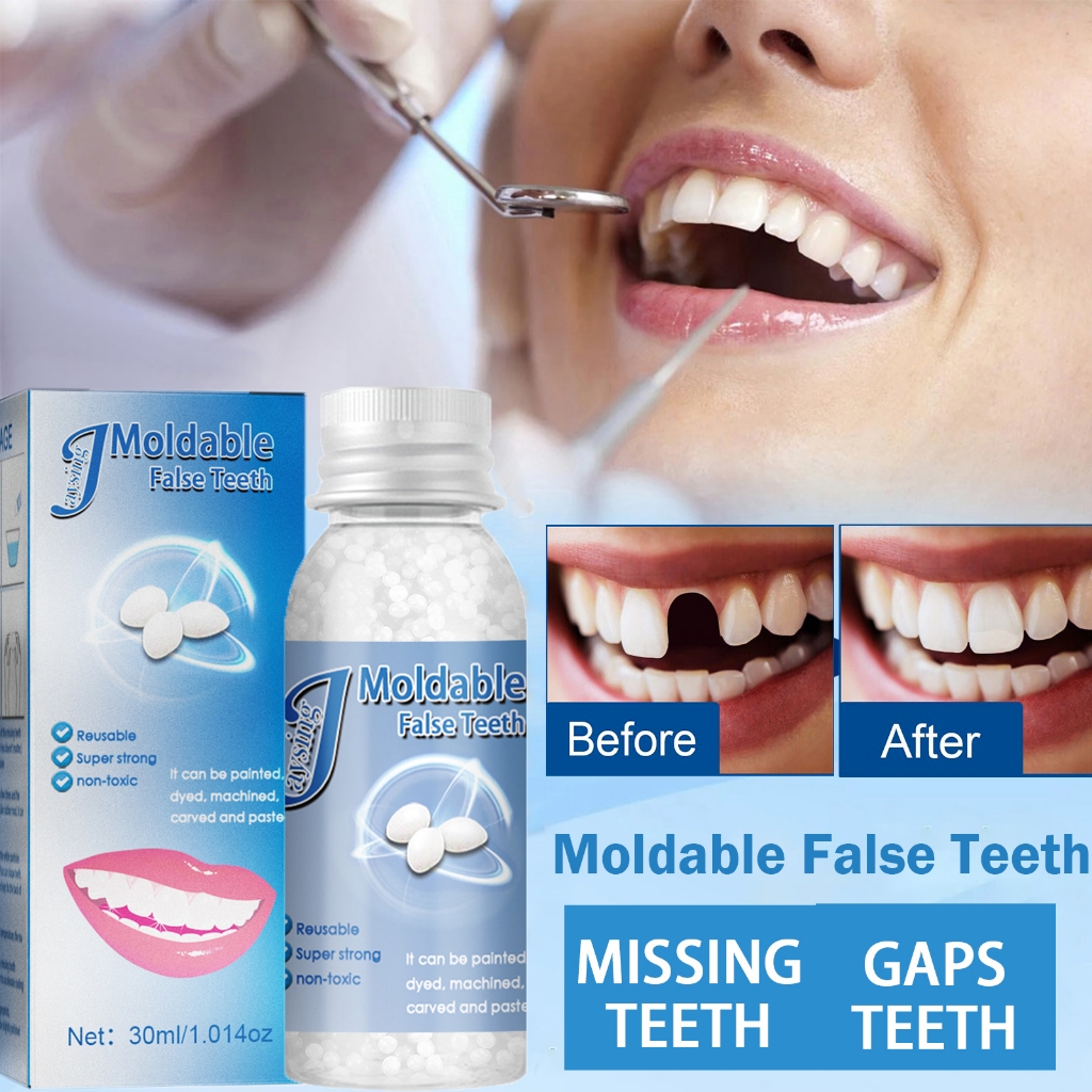 Moldable False Teeth Temporary Repair Teeth Plastic Denture Gum Denture ...