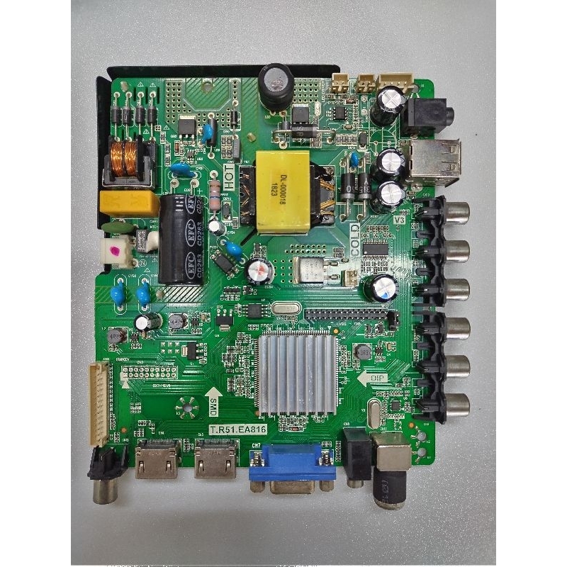 Meck LED 32" TV Model: MLF-T32 / Main Board: T.R51.EA816 / T-Con Board ...