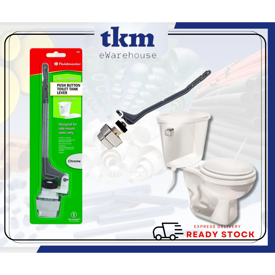 [TKM] FLUIDMASTER 691 - Push Button Tank Lever - Chrome finish | Shopee ...