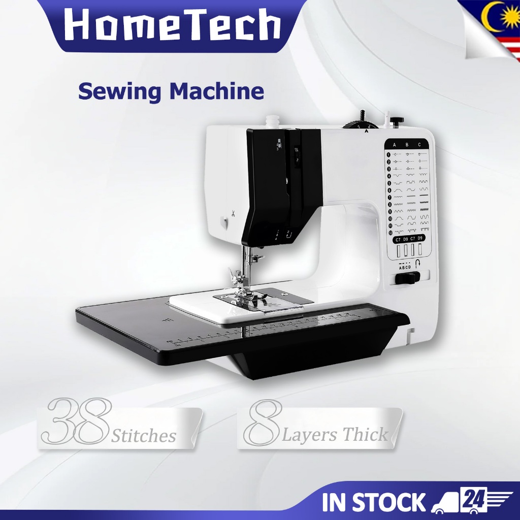 🔥5-year warranty🔥38 Needle Mini Sewing Machine Electric Double Thread ...