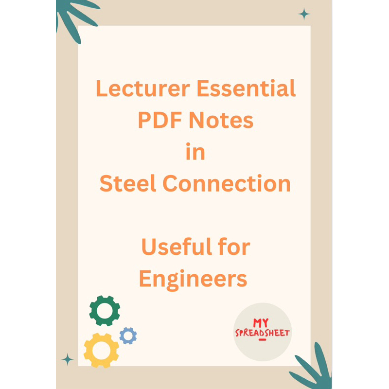 Lecturer Essential PDF Notes in Steel Connection Useful for Engineers ...