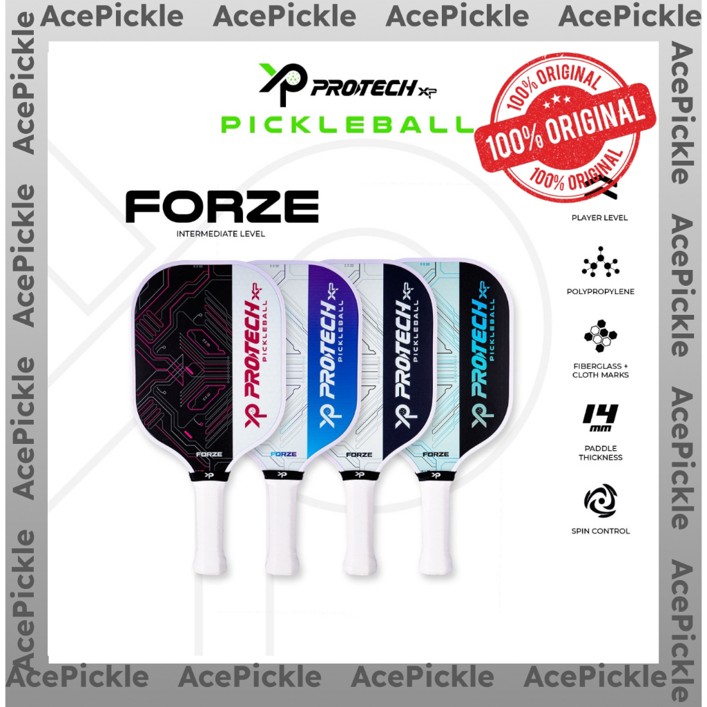 Protech XP Pickleball Paddle -"FORZE" Series (1 Paddle with Cover ...