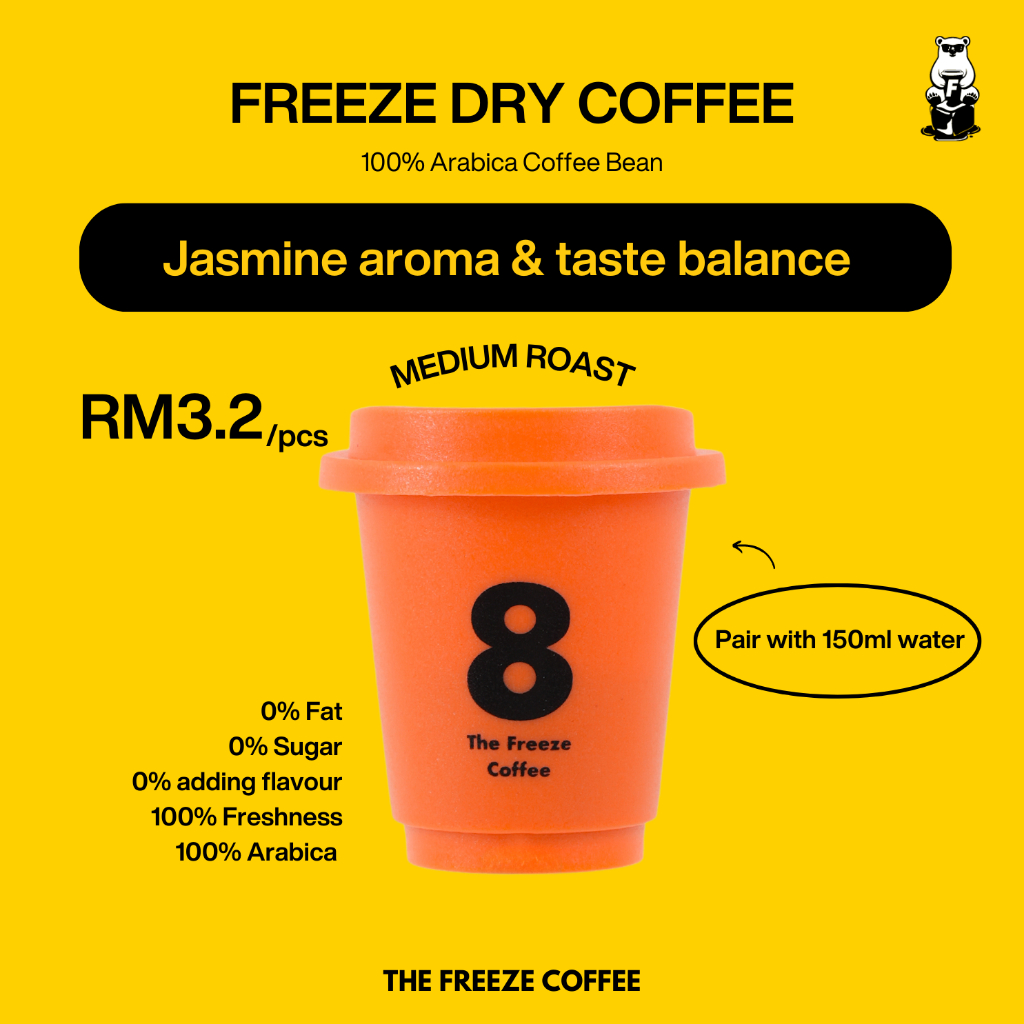 THE FREEZE COFFEE - Queen | 2g x 15pcs Super Fast Coffee | Premium ...