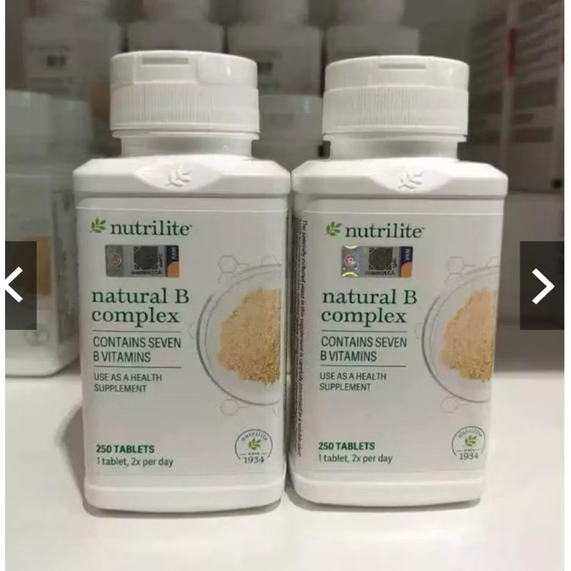 NEW PACKAGING! Amway Nutrilite Natural B Complex - 250 Tab | Shopee ...