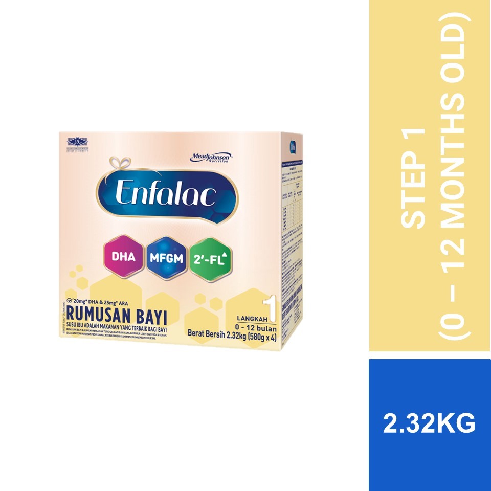 Enfalac Baby Step 1 Susu Bayi Milk Formula Powder (2.32kg) | Shopee ...