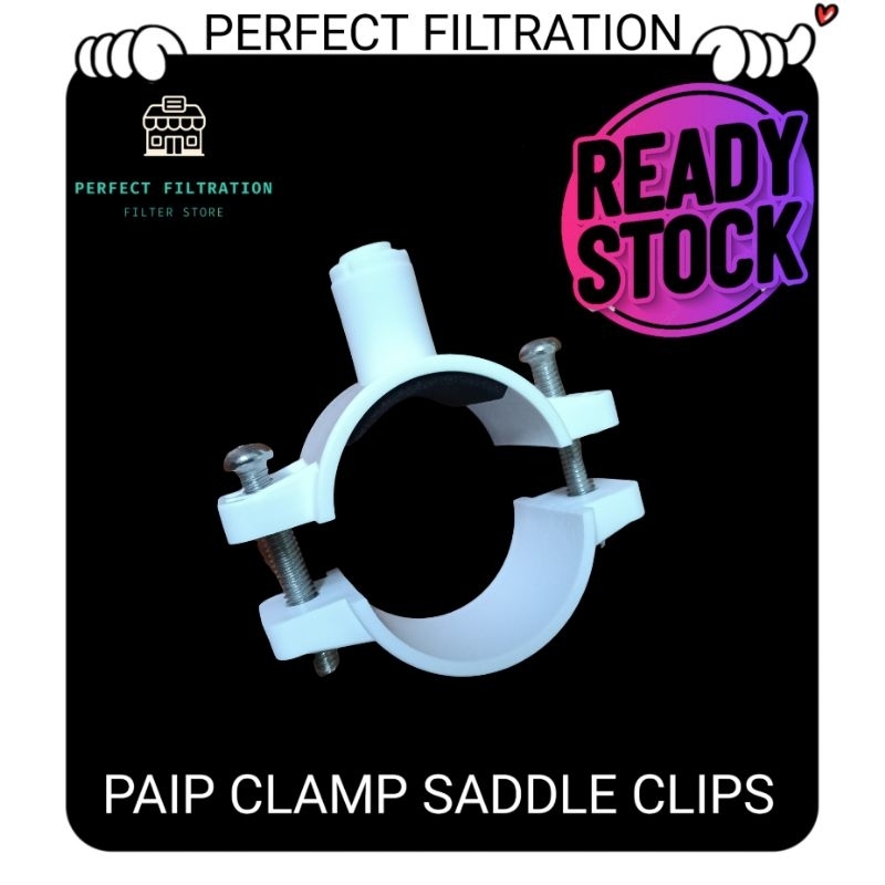 Coway , Cukoo , LG, SK, Elken 40mm Drain Waste Water Pipe Clamp Saddle ...