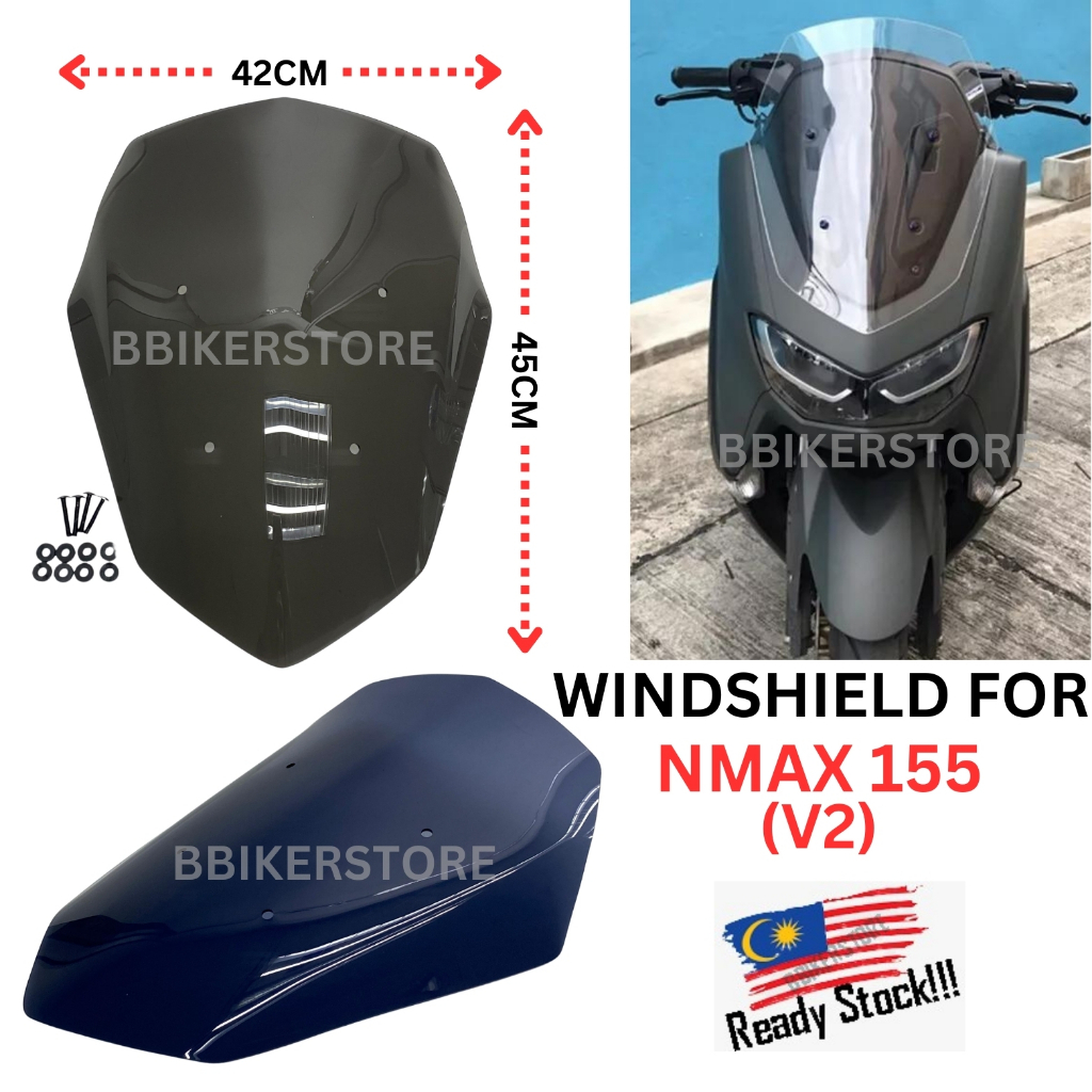 Yamaha nmax155 N-MAX 155 v2 nmax 155 new 150 motorcycle front screen ...