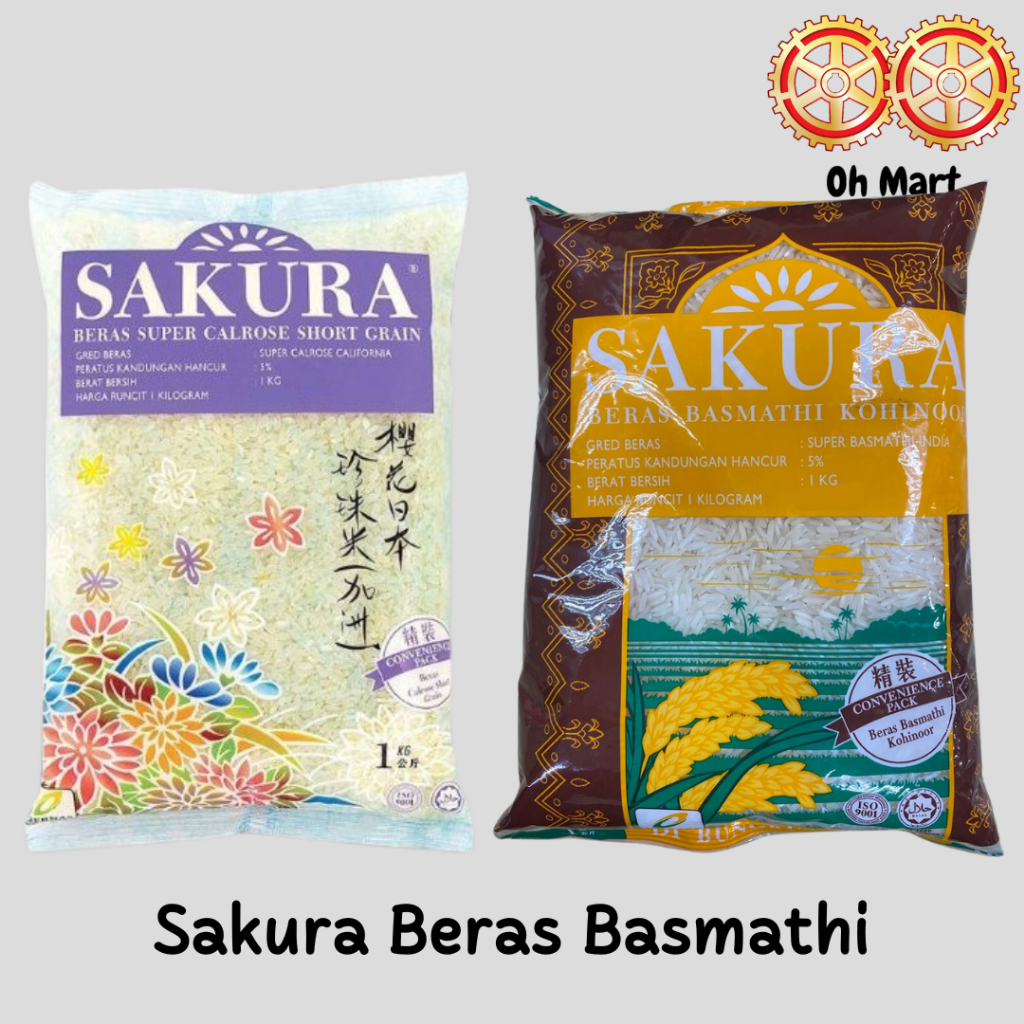 Sakura Beras Basmathi Short Grain/Kohinoor- 1kg | Shopee Malaysia