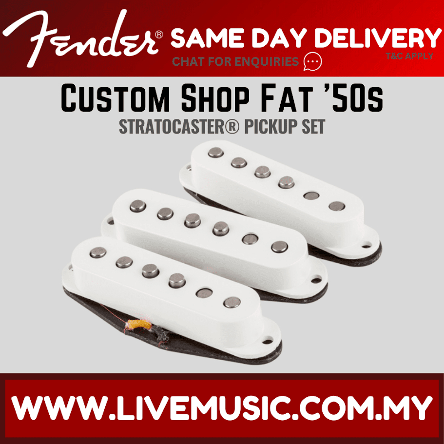 Fender Custom Shop Fat 50s Stratocaster Pickups, Set Of 3 | Shopee Malaysia