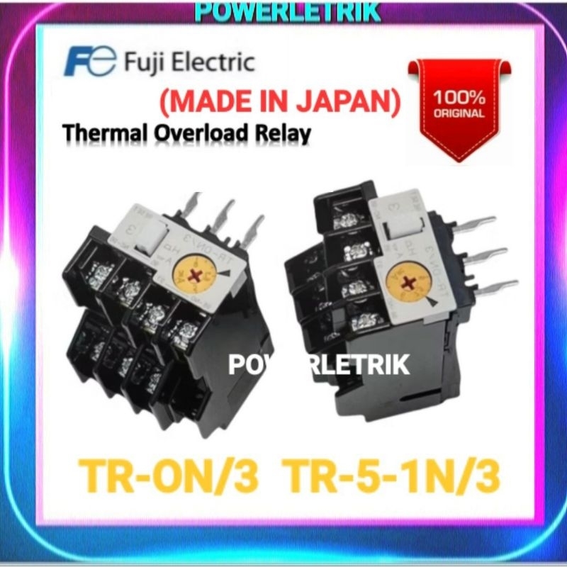 FUJI THERMAL OVERLOAD RELAY (TOR) TR-ON/3 (0.8-1.2A) (4-6A) OR TR-5-1N/3 (9-13A) | Shopee Malaysia