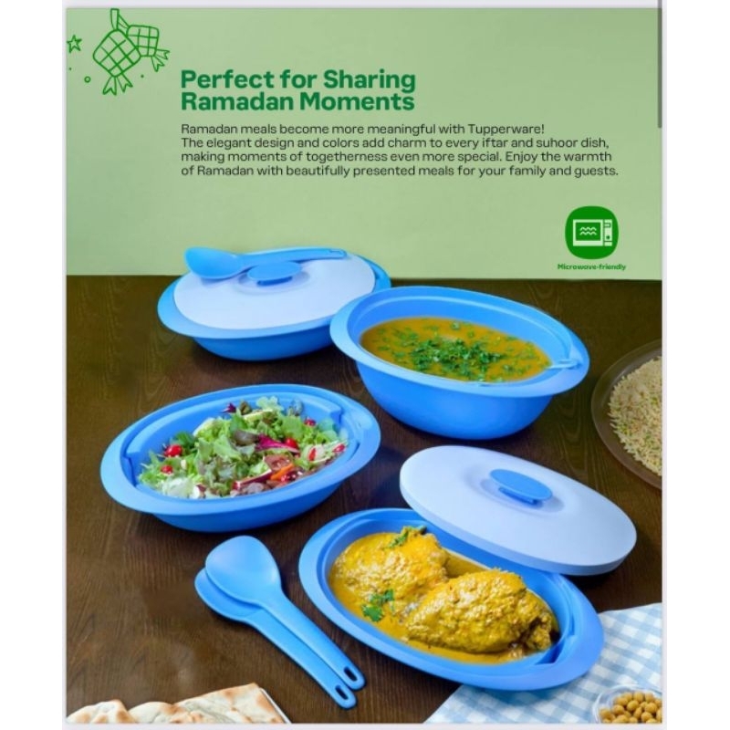 Tupperware Blossom Serveware Set with Giftbox | Shopee Malaysia