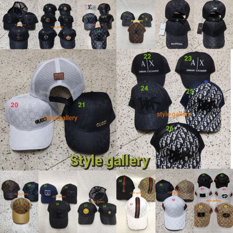 NEW STOCK MEN WOMEN CAP UNISEX GUCCI TOPI HITAM BLACK SNAPBACK BASEBALL ...