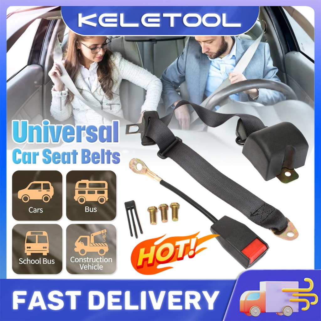 3 Point Universal Auto Car Safety Seat Belt Retractable Safety Seat Lap ...