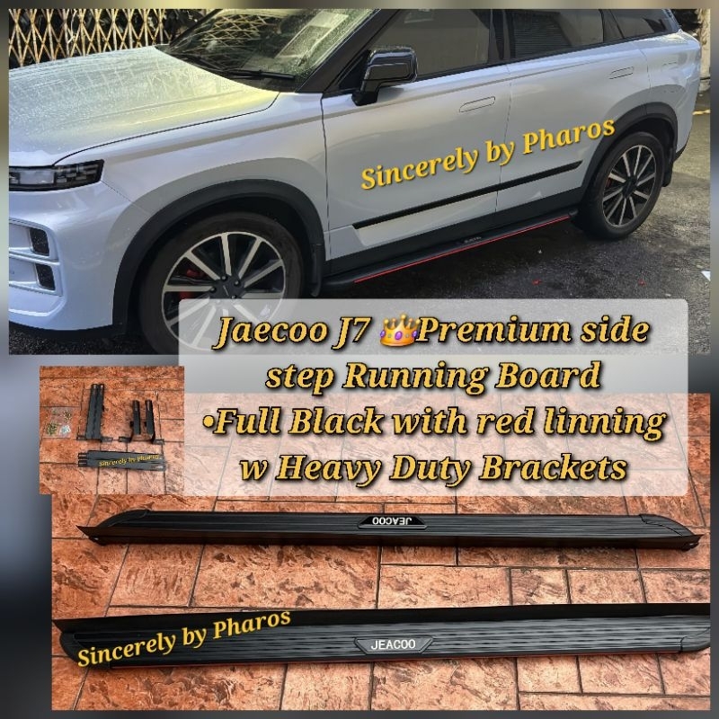 [ Pharos ] JAECOO J7 Premium Heavu Duty Running Board Side Step full ...