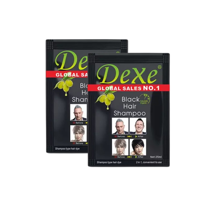 DEXE Hair Color Black Hair Shampoo 25ml each sachet | Shopee Malaysia
