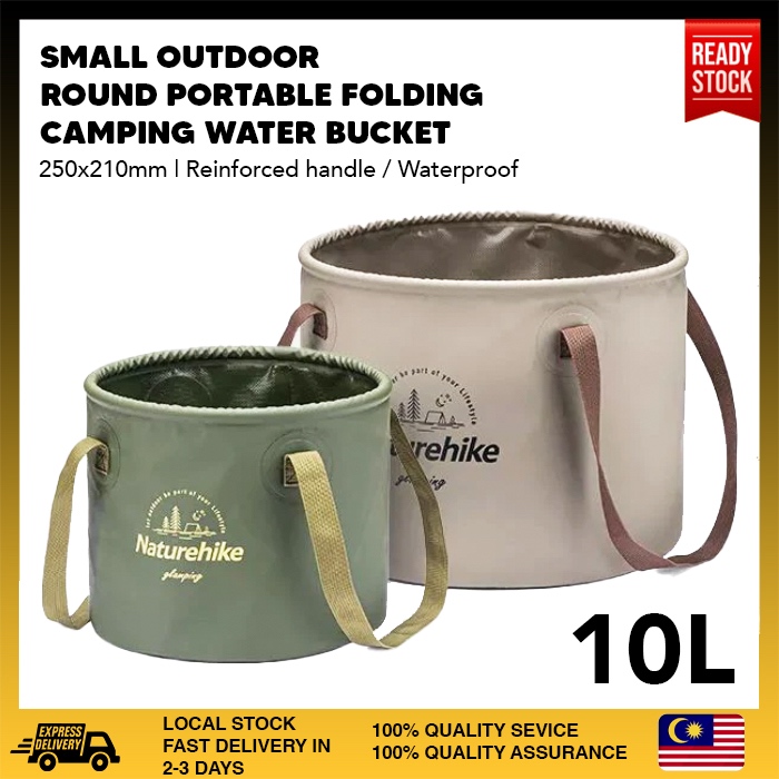 NATUREHIKE Foldable Round Water Bucket Outdoor Travel Camping Portable ...