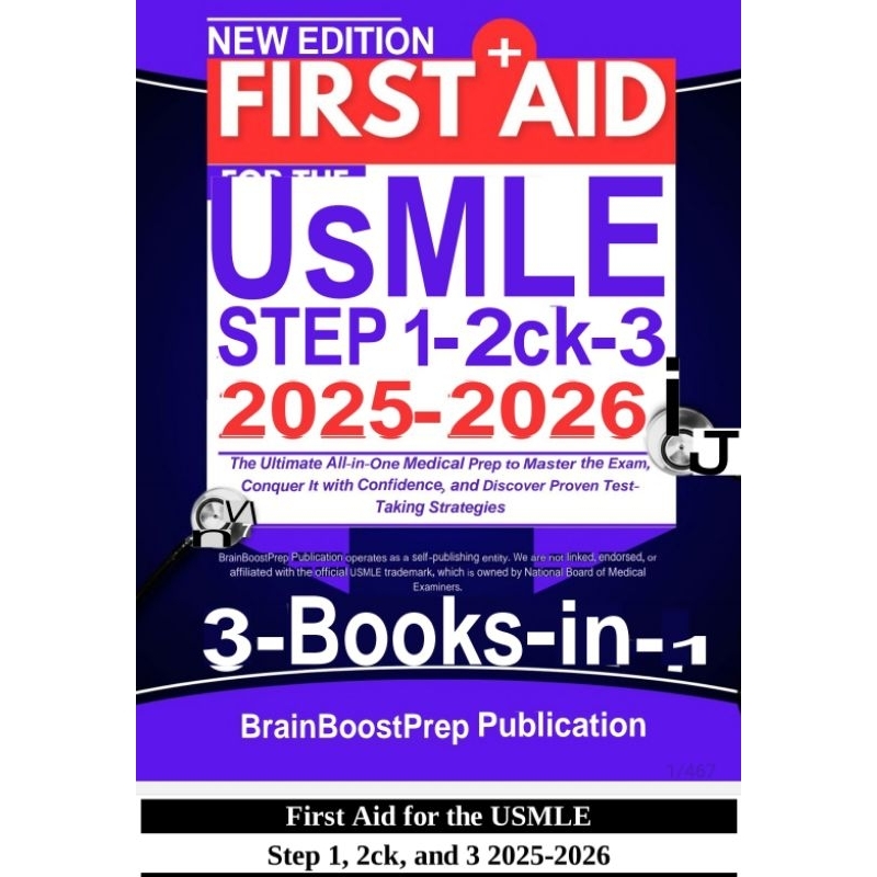 [3111] First Aid for the USMLE Step 1, 2 ck, and 3 2025-2026. | Shopee ...