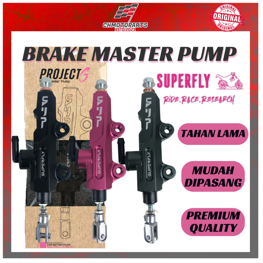 Superfly Rear Brake Master Pump for Y15, LC135, Y16, LCV8, RS150 ...