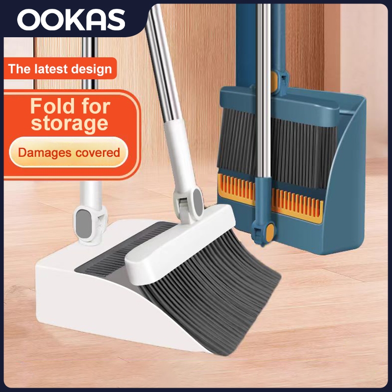 Penyapu Dan Penyodok 2 in 1 Rotatable Foldable Broom Dustpan Set Penyapu dan Penyodok Lantai扫把簸箕 ...