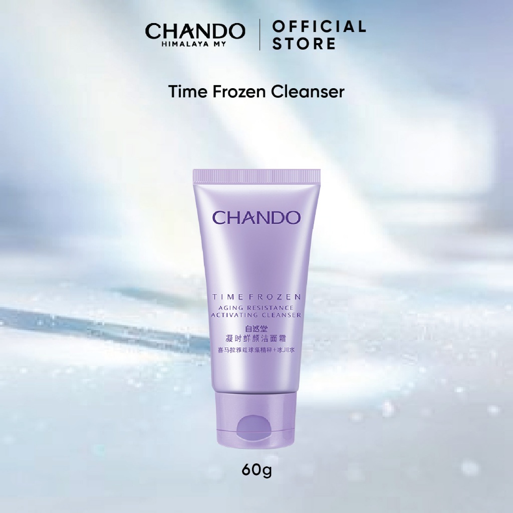 CHANDO Himalaya Time Frozen Cleanser (60g) 自然堂凝时鲜颜肌活氨基酸洁面霜 (60g ...