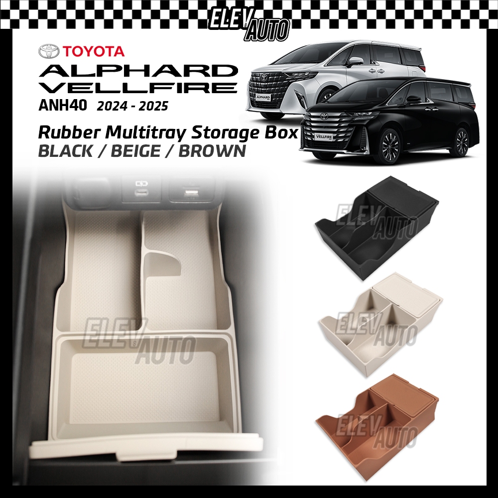 Toyota Alphard Vellfire ANH40 Armrest Center Console Rubber Multitray ...