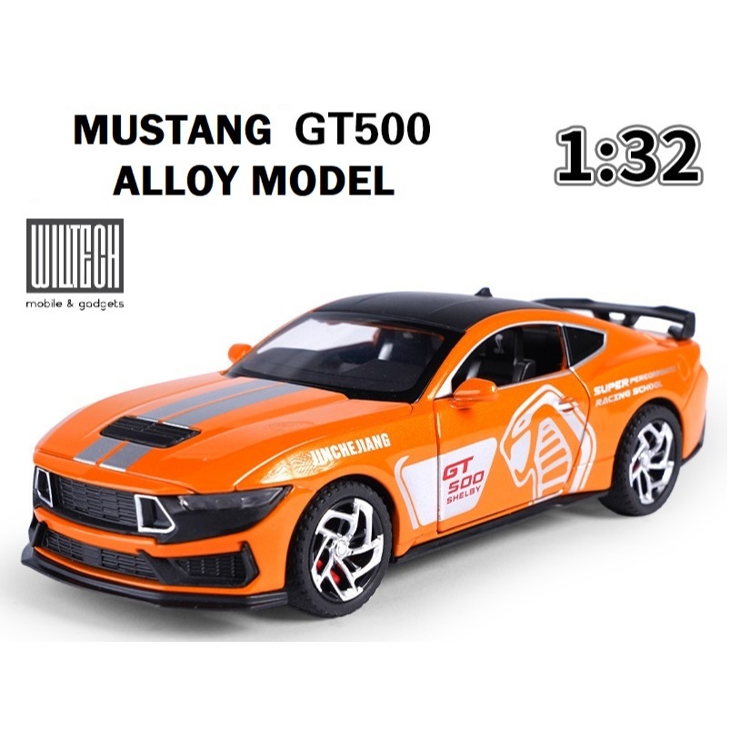 Mustang Shelby GT500 Diecast Car Model Metal Pull Back Car Diecast ...