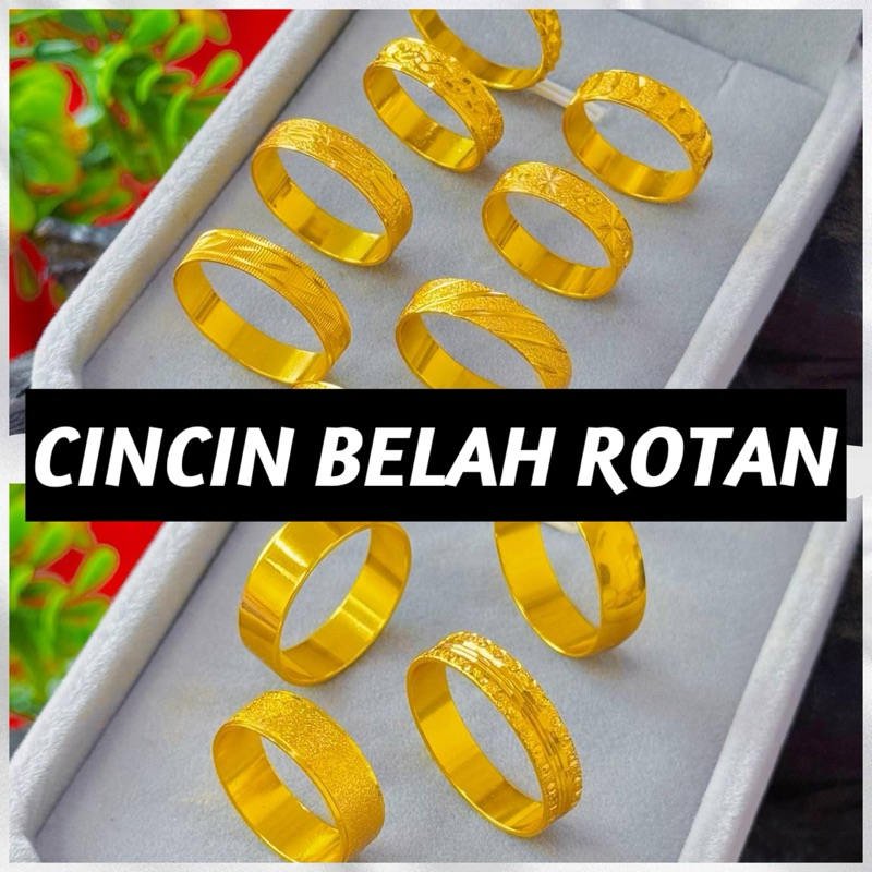 CINCIN BELAH ROTAN emas bangkok | Shopee Malaysia