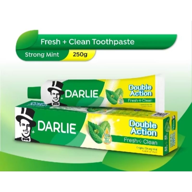DARLIE Double Action Fresh & Clean Strong Mint Toothpaste 250g | Shopee ...