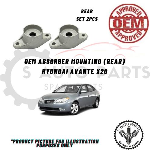 HYUNDAI AVANTE X20 REAR ABSORBER COVER BUSH AND ABSORBER MOUNTING BRAND ...