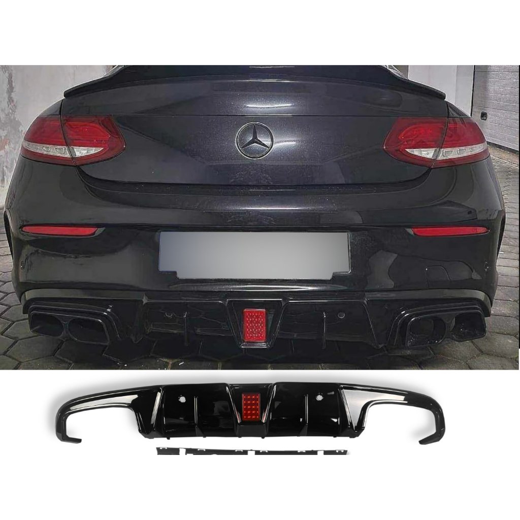Mercedes W205 Coupe Brabus Diffuser Tail Pipe | Shopee Malaysia