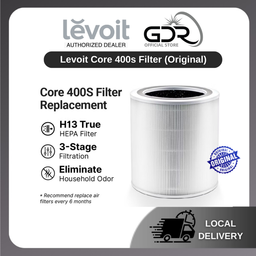 Levoit Core 400S True HEPA 3-Stage Replacement Filter Core 400S-RF ...