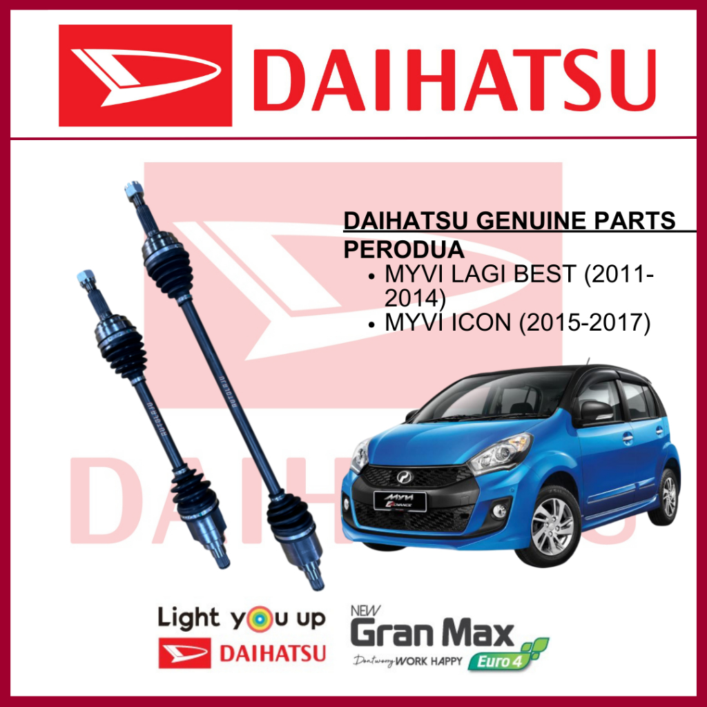 PERODUA MYVI LAGI BEST MYVI ICON DRIVE SHAFT DAIHATSU GENUINE PARTS ...