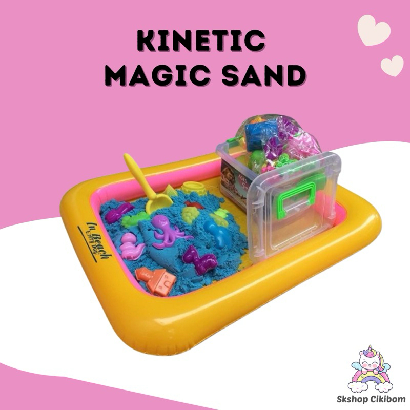 Kinetic Magic 2kg DIY Play Sand Set Kids Educational Toy Dynamic Sand ...