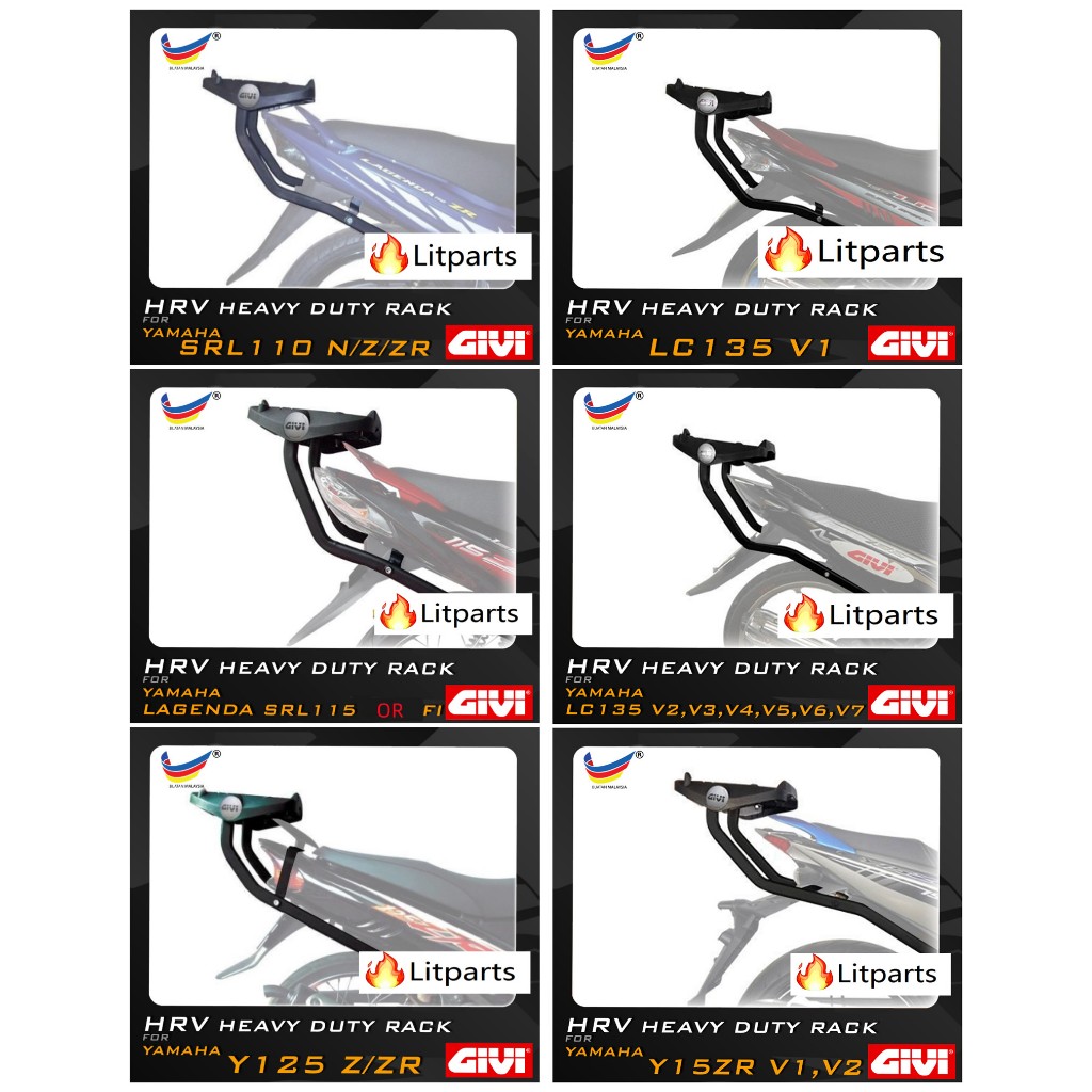 [100% ORIGINAL] Givi Monorack J Heavy Duty Advance HRV Mono Rack SRL110 SRL115 FI LC135 NEW V2 ...