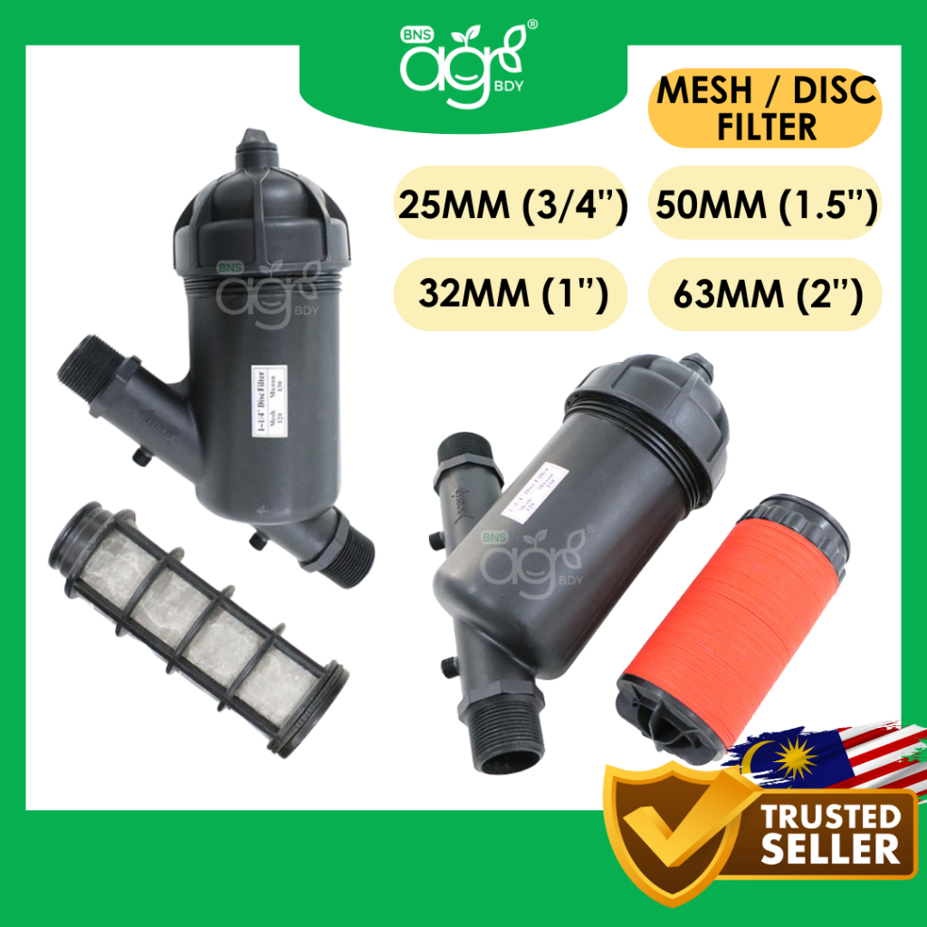 Agrobuddy Penapis Air Paip Fertigasi Mesh Disc Water Filter 3/4" to 2 ...