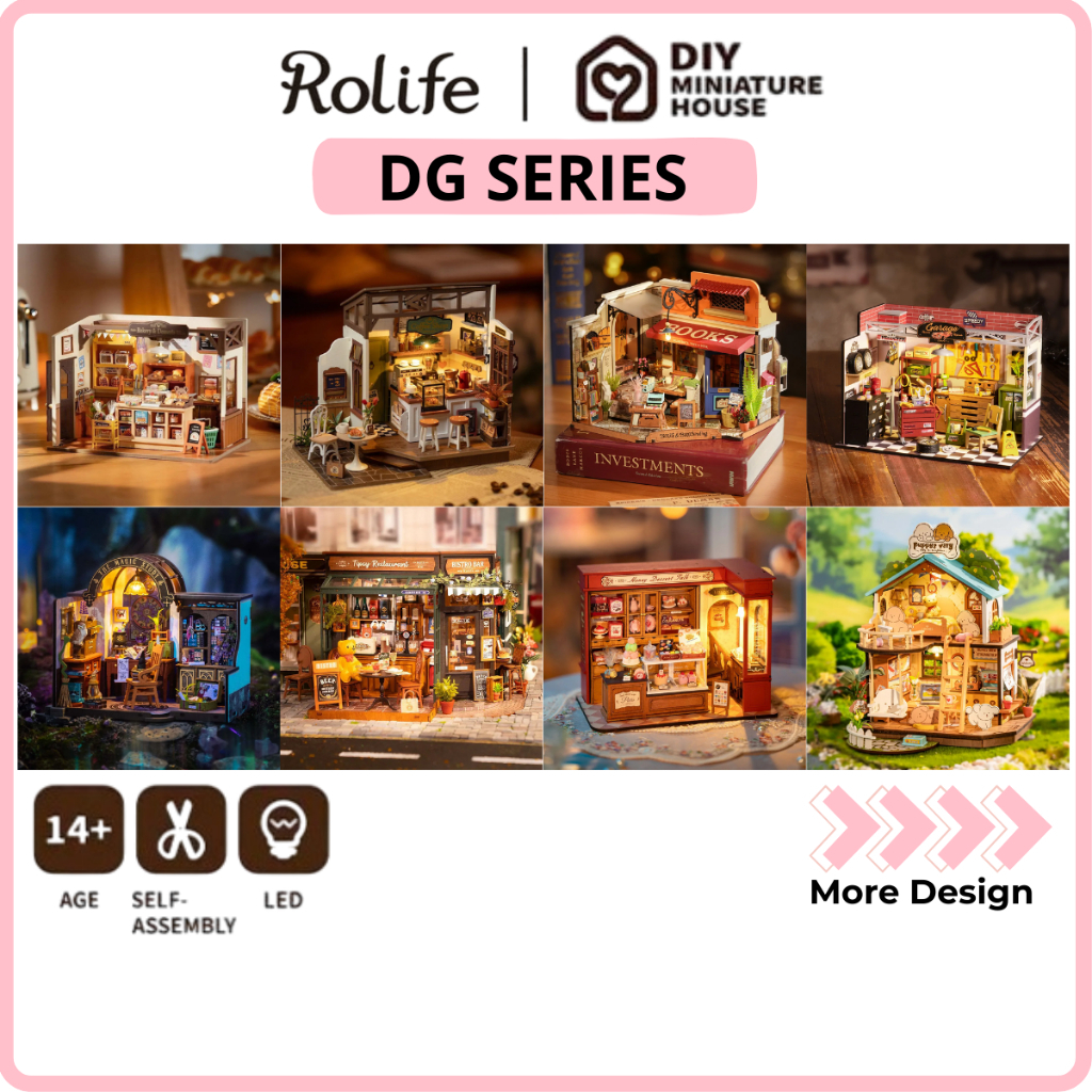 [Perfect Gift] ROBOTIME ROLIFE 3D DIY Miniature House Kit Dollhouse ...