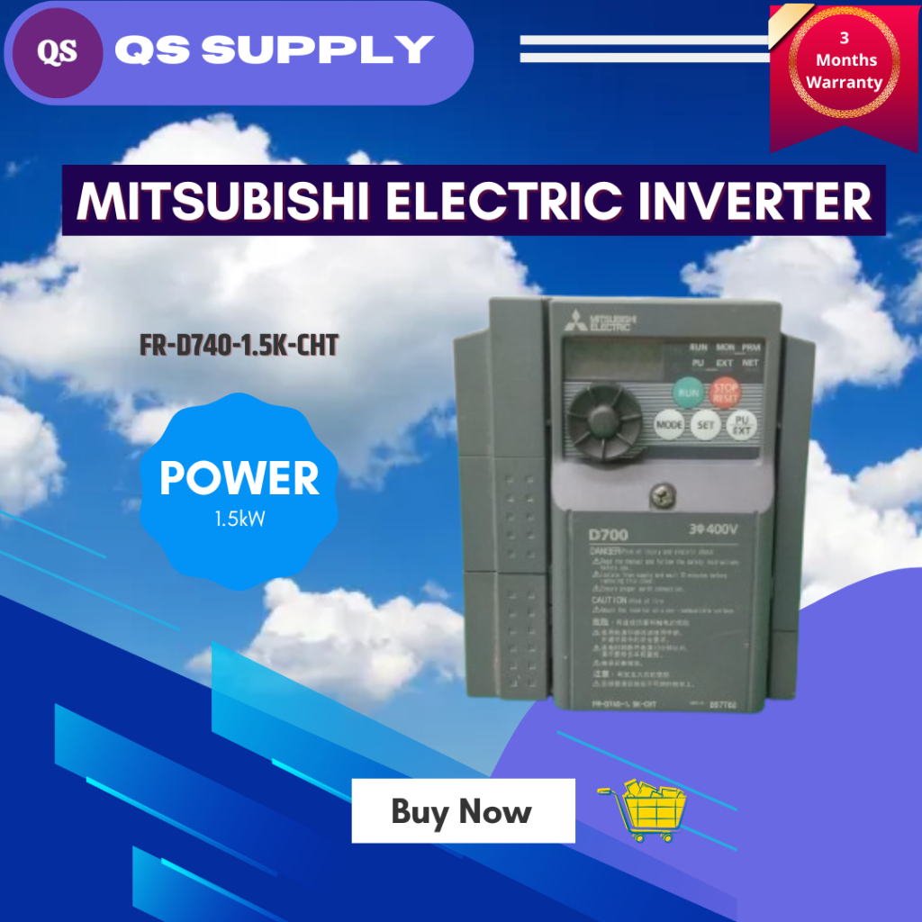 Mitsubishi Electric Inverter 1.5kW FR-D740-1.5K-CHT | Shopee Malaysia