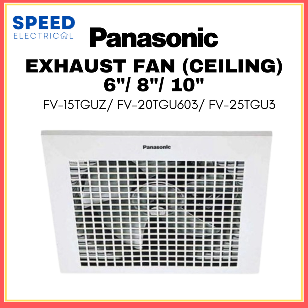 Panasonic CEILING Exhaust Fan Ventilation Fan FV-15TGUZ 6 INCH FV ...