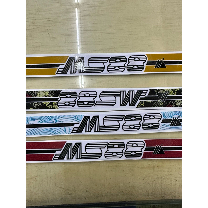 STICKER HELMET MOTOSIKAL MS88 / HELMET MOTORCYCLE MS88 STICKER（SAIZ FIT ...