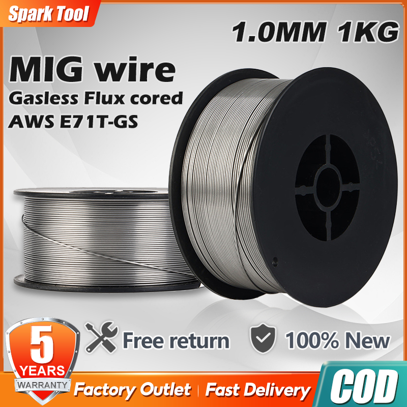 MIG Wire Gasless Flux Cored AWS E71T-GS 1.0mm 1KG | Shopee Malaysia