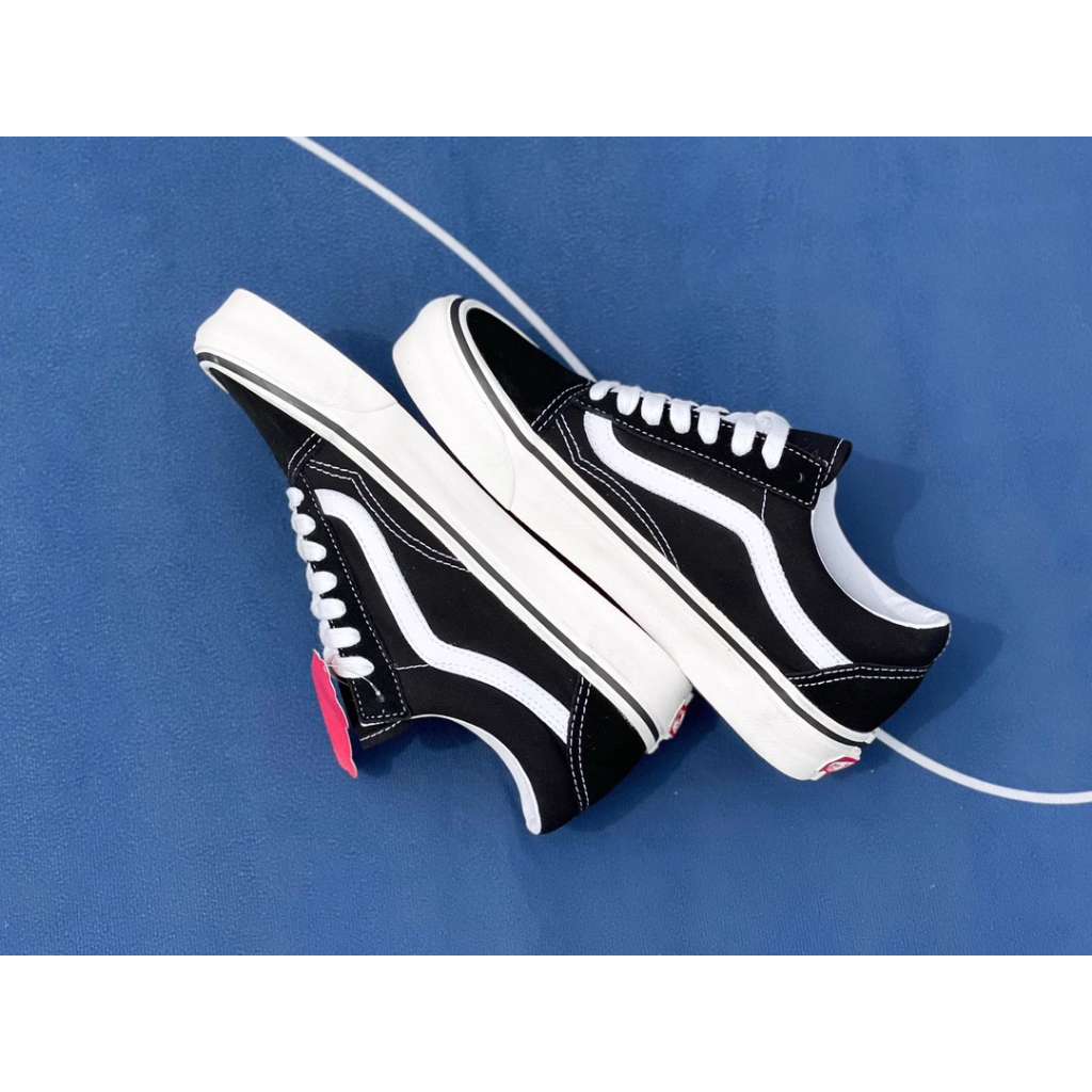 Van Old Skool Pro Black White Original 100% Original Van Shoes for Men and Women Original Van ...