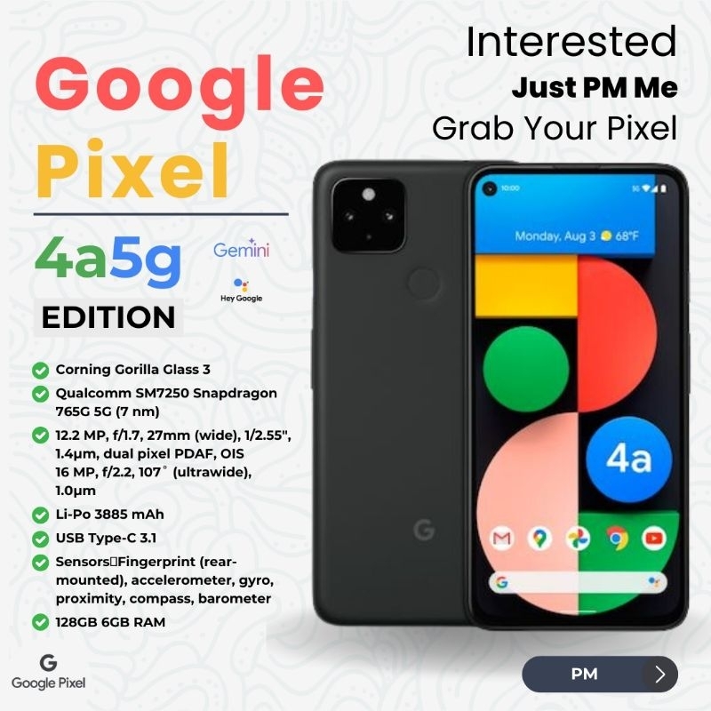 G⚫⚫GLE PIXEL 4a5g GOOD CONDITION (1 item left) | Shopee Malaysia