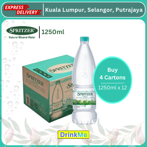 SPRITZER Natural Mineral Water - 4 Cartons Bundle (1.25L x 12 Bottles x 4 Cartons) | Shopee Malaysia