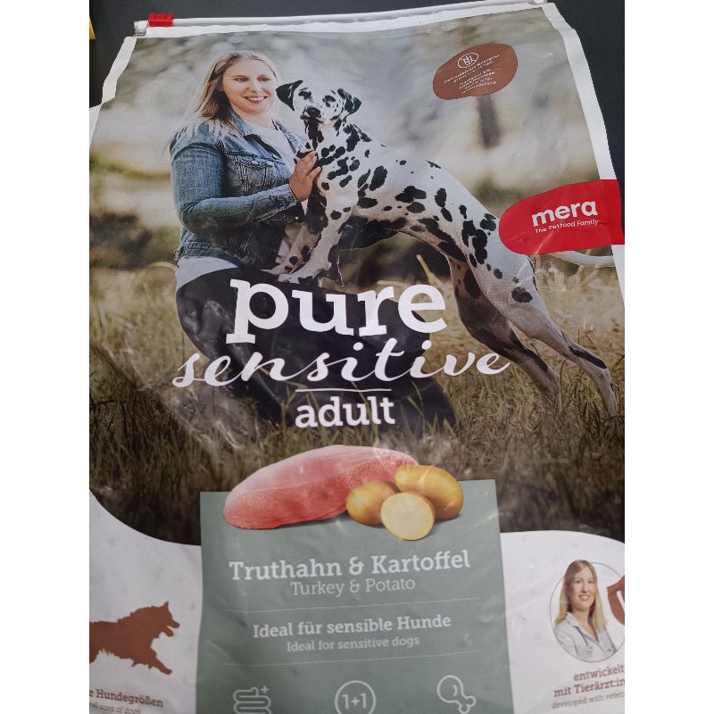 MERA Pure Sensitive Turkey & Potato 4KG FREE Treat, FREE Mera Shopping ...